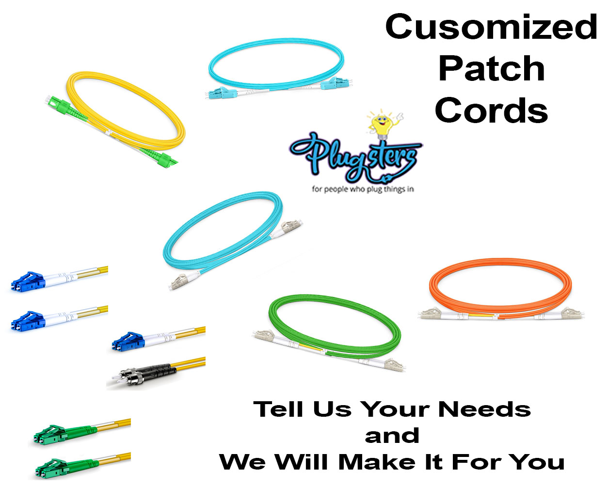 Custom Fiber Patch Cords - Plugsters