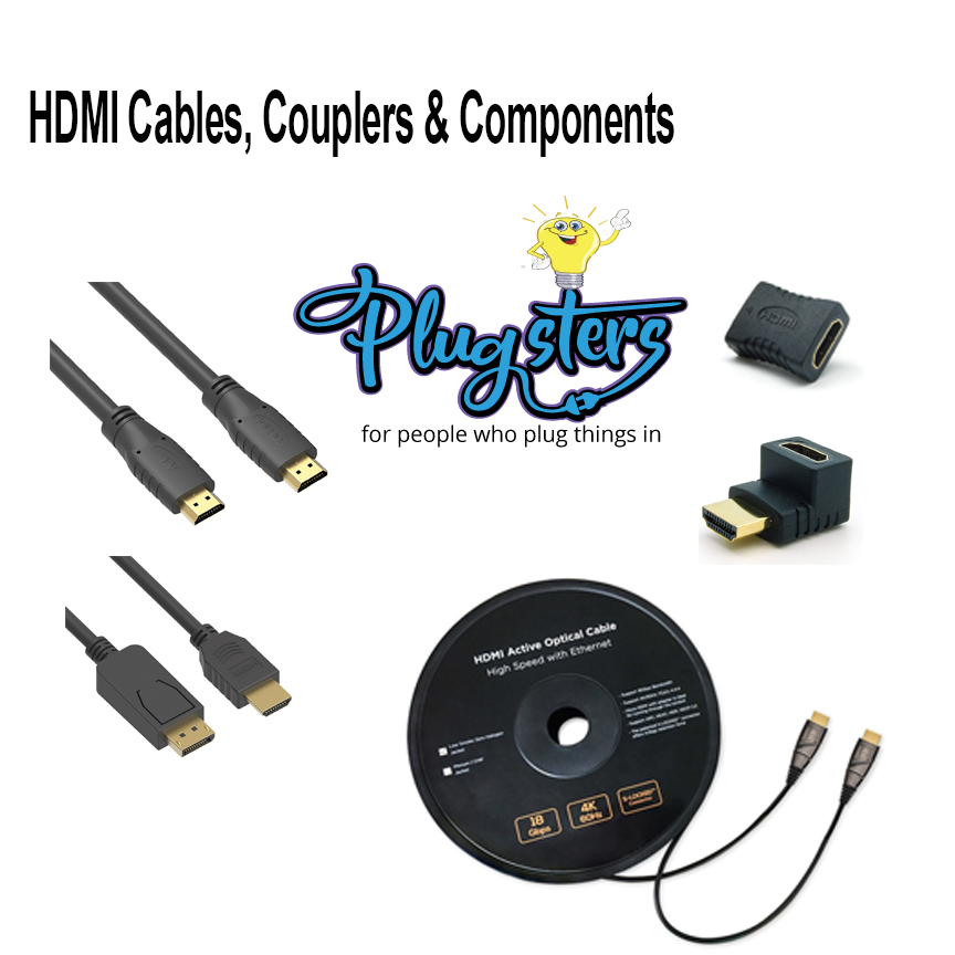 HDMI Cables, Couplers and Components - plugsters